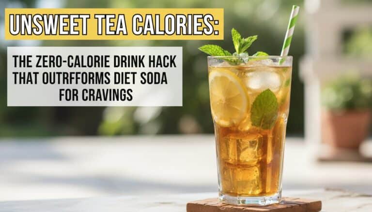 Unsweet Tea Calories: The Zero Calorie Drink Hack